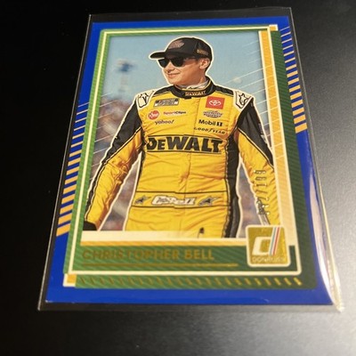 2025 Panini Donruss NASCAR Christopher Bell #70! BLUE SP - #'d 092/199 ...