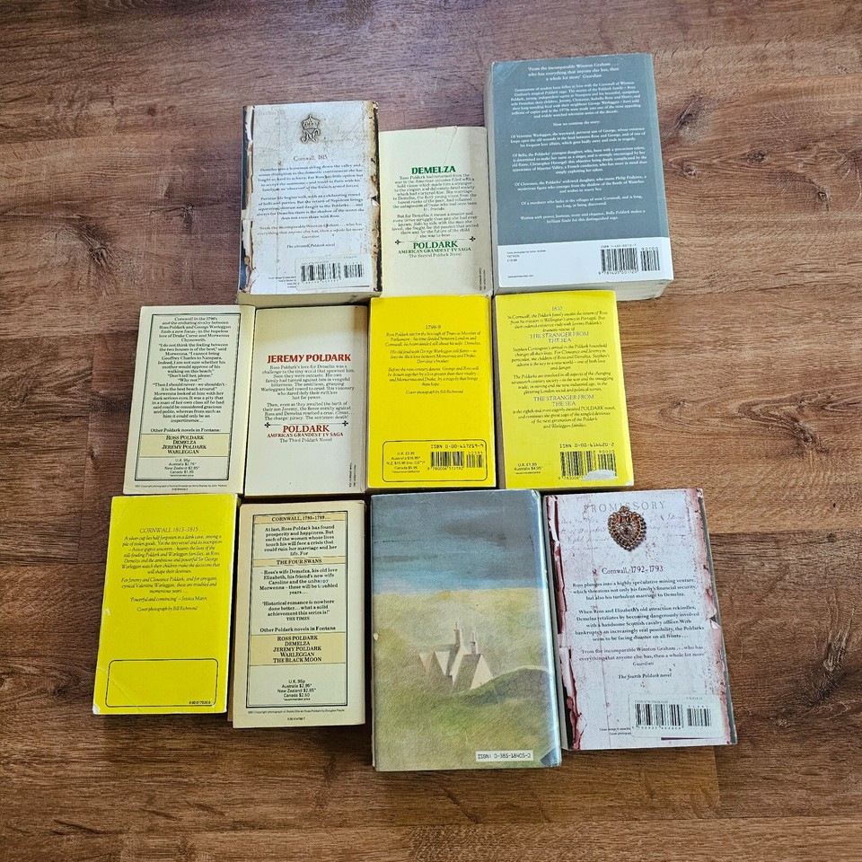 Winston Graham Poldark Series 11 Books (2-11 in series, missing #1 ...