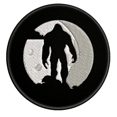 Bigfoot Sasquatch Patch Embroidered Iron-On Applique Sasquatch Myth ...