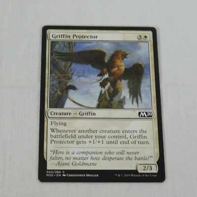 Griffin Protector MTG 2019 White Creature Griffin 020/280 Core Set 2020 ...