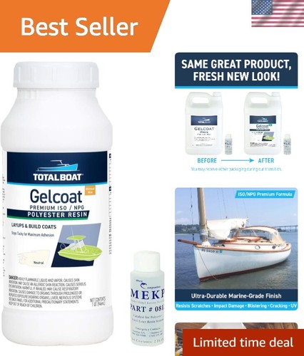 Easy-Apply Marine Gelcoat for Boats & Composite Parts – Includes MEKP ...
