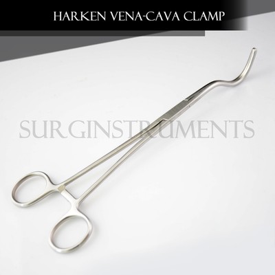 Harken Vena-Cava Clamp - Cardio Vascular Forceps Stainless Steel German ...