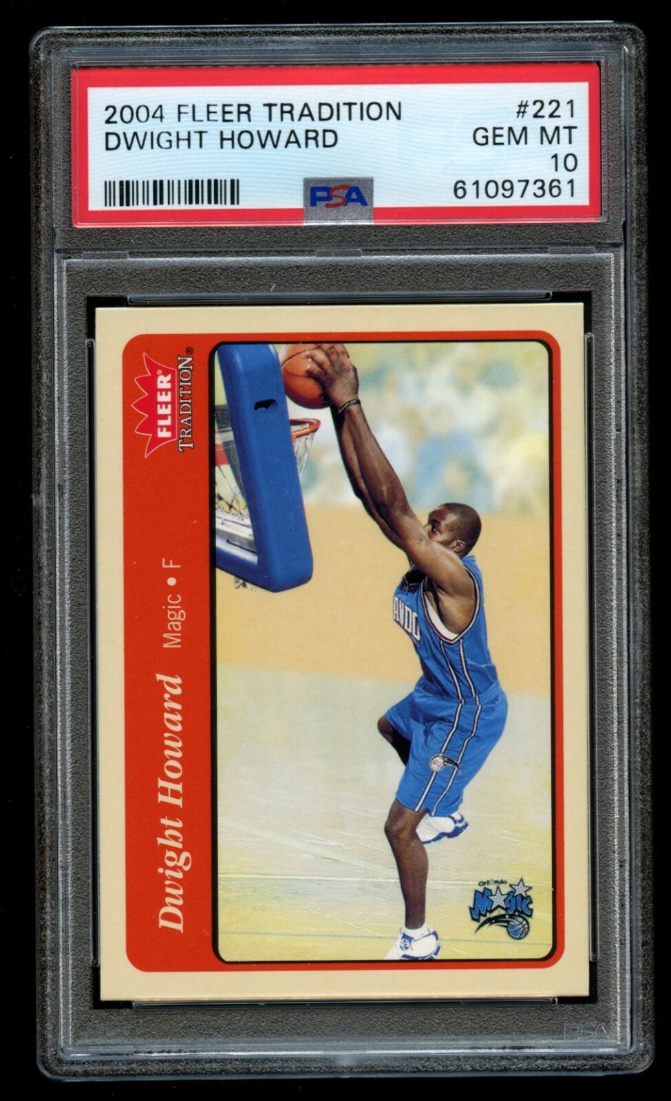 2004-05 Fleer Tradition Dwight Howard Rookie #221 RC PSA 10 Gem Mint | eBay