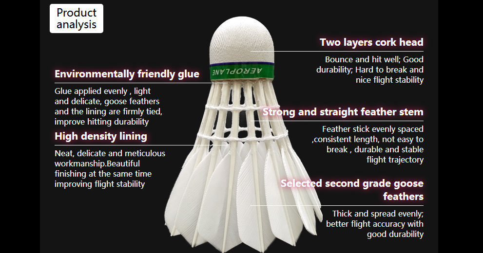 Aeroplane badminton shuttlecocks GREEN label - G1130 - One Tube - Bulk ...