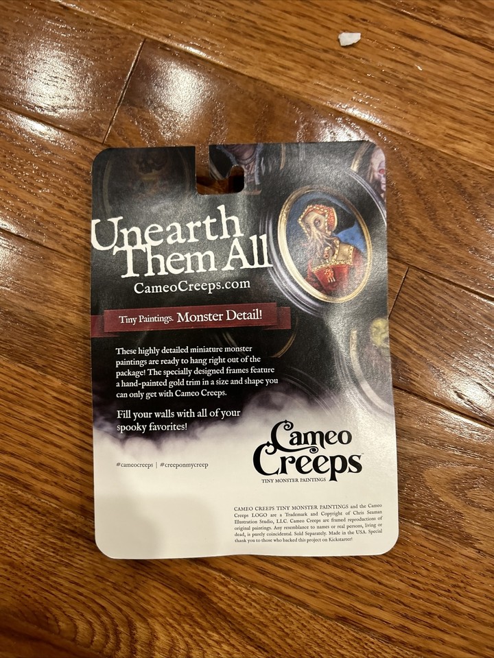 W48 Horror Icon Collectible Cameo Creeps Tiny Monster Paintings Lady ...