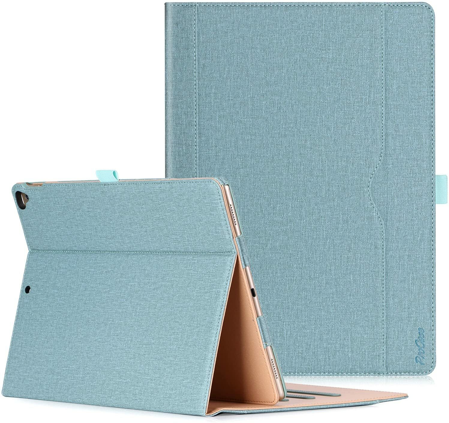 iPad Pro 12.9 Case 2017 2nd Gen Leather Stand Folio Cover Apple Pencil ...