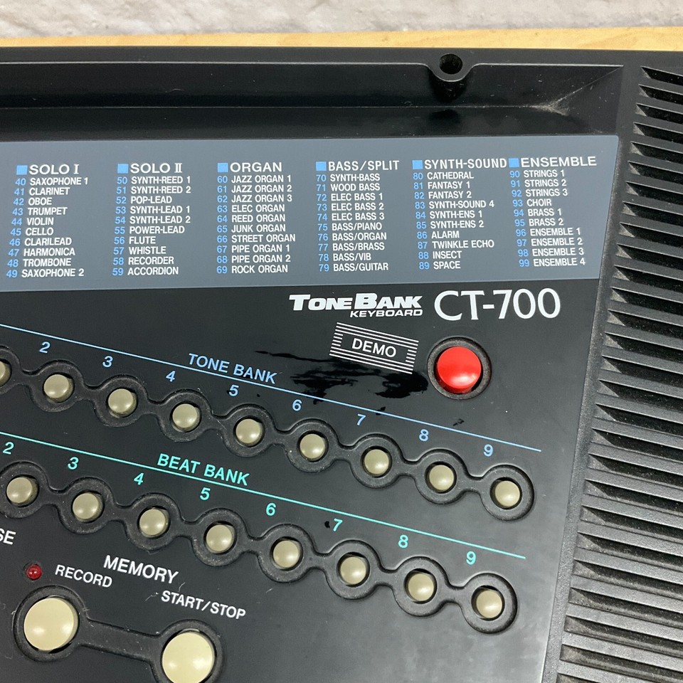 Vintage Casio CT-770 Electronic Keyboard - Black - Tested w/ Power ...