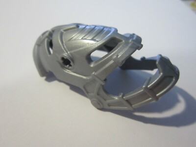 LEGO BIONICLE PEARL SILVER IGNIKA VEZON MASK 53584 DOUBLE SIDED 2 FACED ...