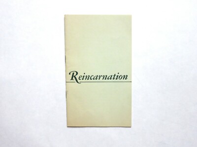 Reincarnation, The Theosophical Society in America vintage booklet ...