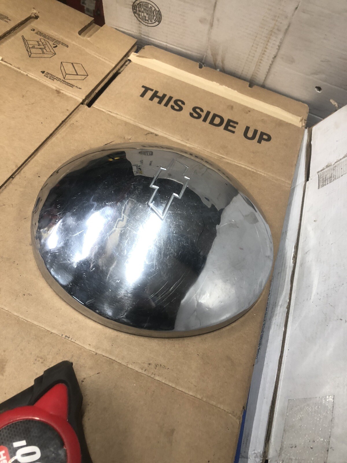 1970-79 Chevy Truck Car Bowtie Baby Moon Dog Dish Hubcap Vintage Oem | eBay