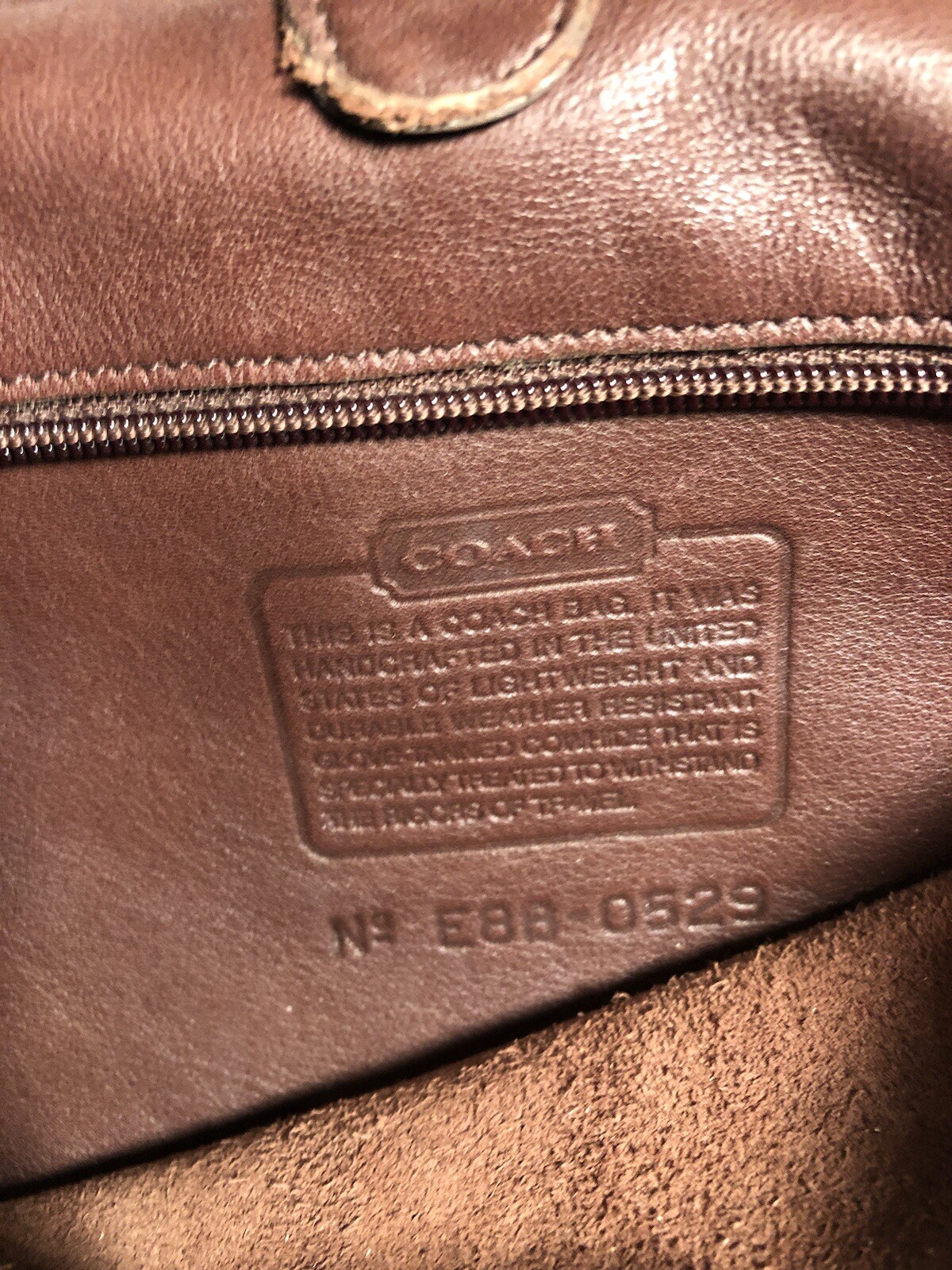 Vintage Coach Leather Backpack Brown USA Made 0529 Drawcord Buckle ...