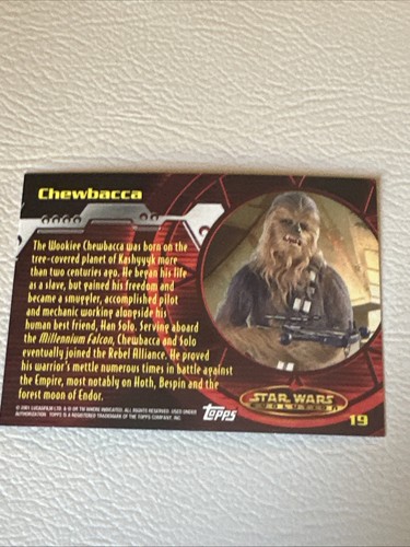 Chewbacca - 2001 Topps Star Wars Evolution #19 | eBay