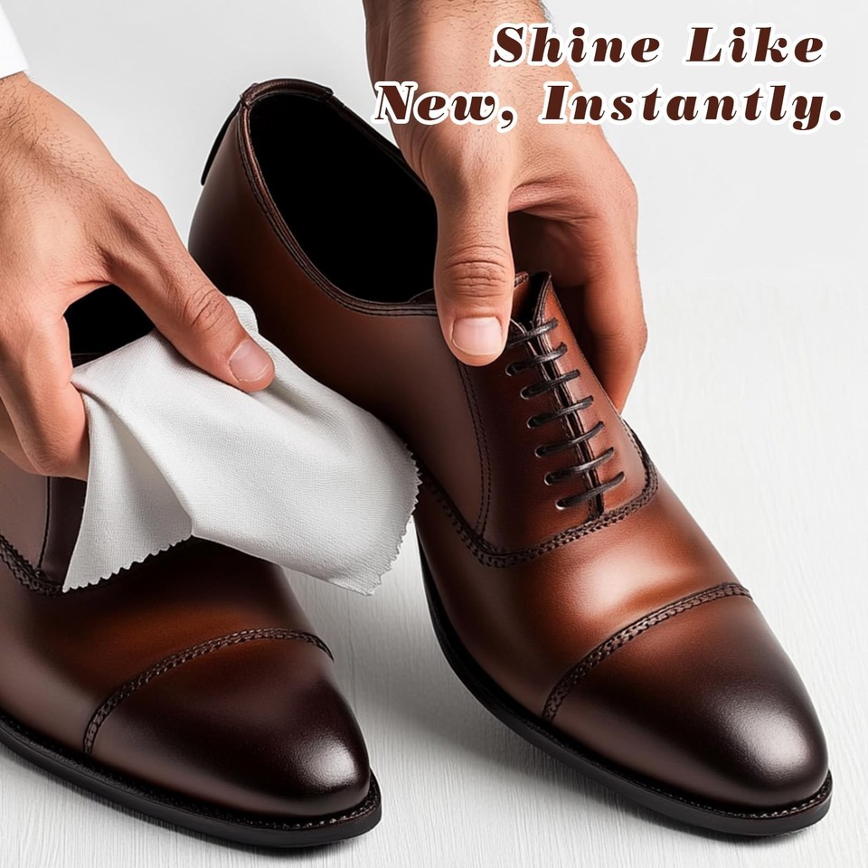 11Pcs Leather Shoe Shine Kit For Men & Women - 3 Horsehair Brushes ...