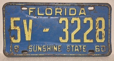Vintage 1960 Florida- Sunshine State "V" Series Trailer "5V-3228 ...
