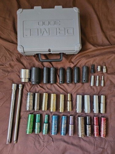 Huge Lot of 36 Pittsburgh Large Sockets Long Socket Deep Socket Big ...