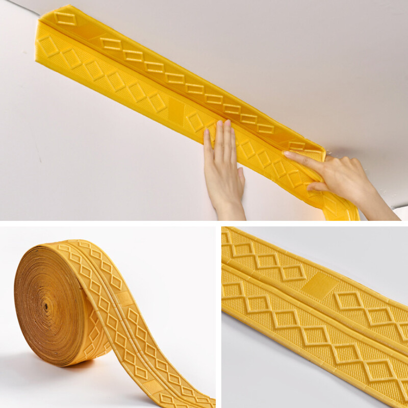 9.2M Self Adhesive Wall Skirting Line Border 3D Wallpaper Ceiling Home ...
