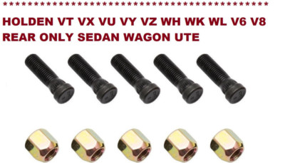 X-5 REAR Wheel Studs Nut Kit For HOLDEN VT VX VY VZ HSV GTS CLUBSPORT ...