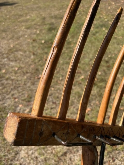 Primitive Wood Wooden Hay Fork Pitchfork Farm Barn Decor 1800's | eBay