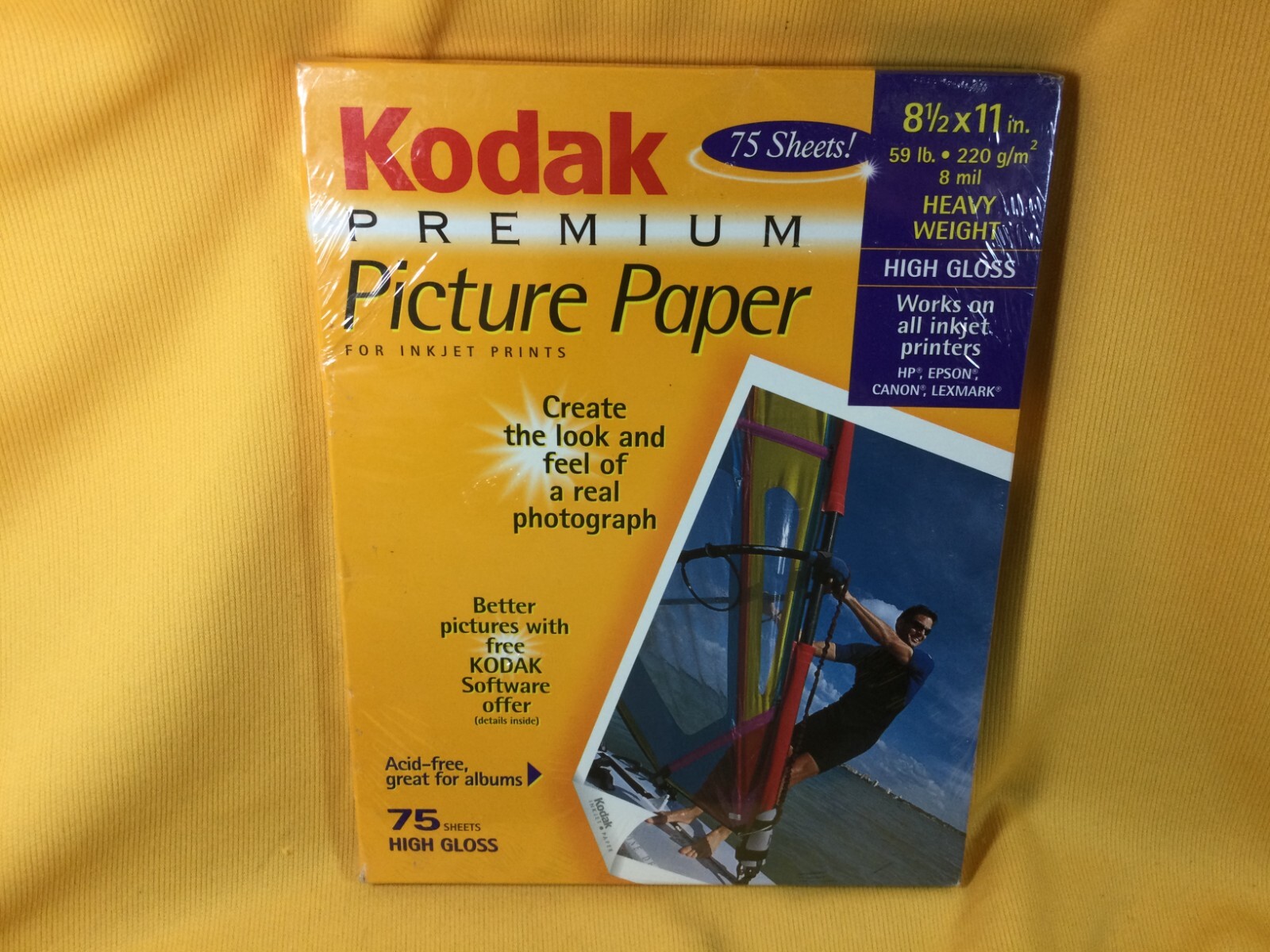 Kodak Premium Picture Paper 75 High Gloss Sheets 8 1/2 x 11"- Sealed | eBay
