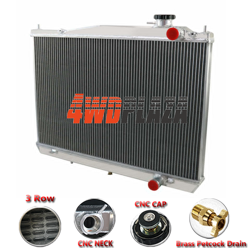 3 Row Radiator For 97-05 Nissan Navara D22 3.3L V6 Petrol VG33E 3.0L TD ...