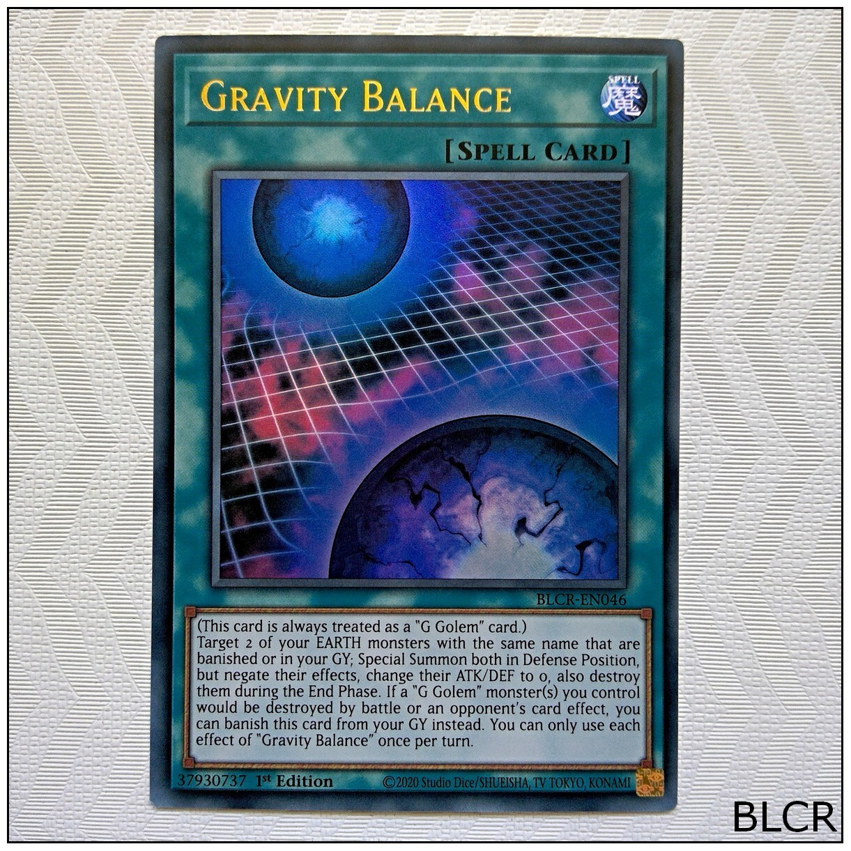 Gravity Balance - BLCR-EN046 - Ultra Rare 1st Edition Yugioh | eBay