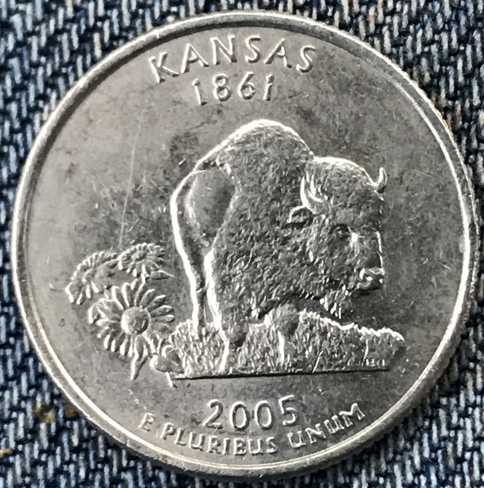2005-P Kansas Quarter Detached Leg | eBay
