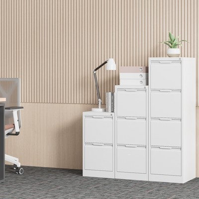 Metal Vertical File Storage Cabinet Filing Cabinet with Lock Drawer for ...