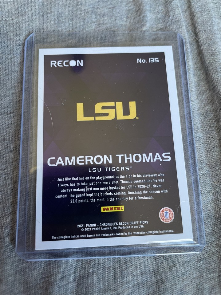 2021 Chronicles Draft Picks RECON RC #135 CAMERON THOMAS LSU | eBay
