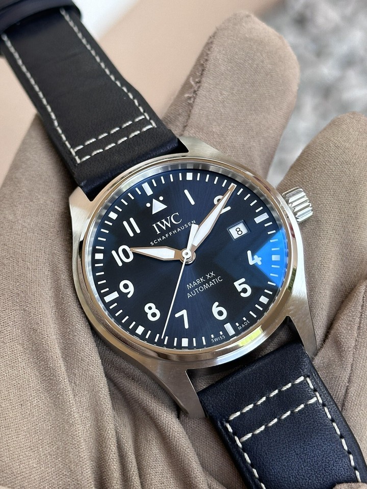 IWC Mark xx Pilot Watch Mark20 IW328203 Blue Dial 40mm | eBay