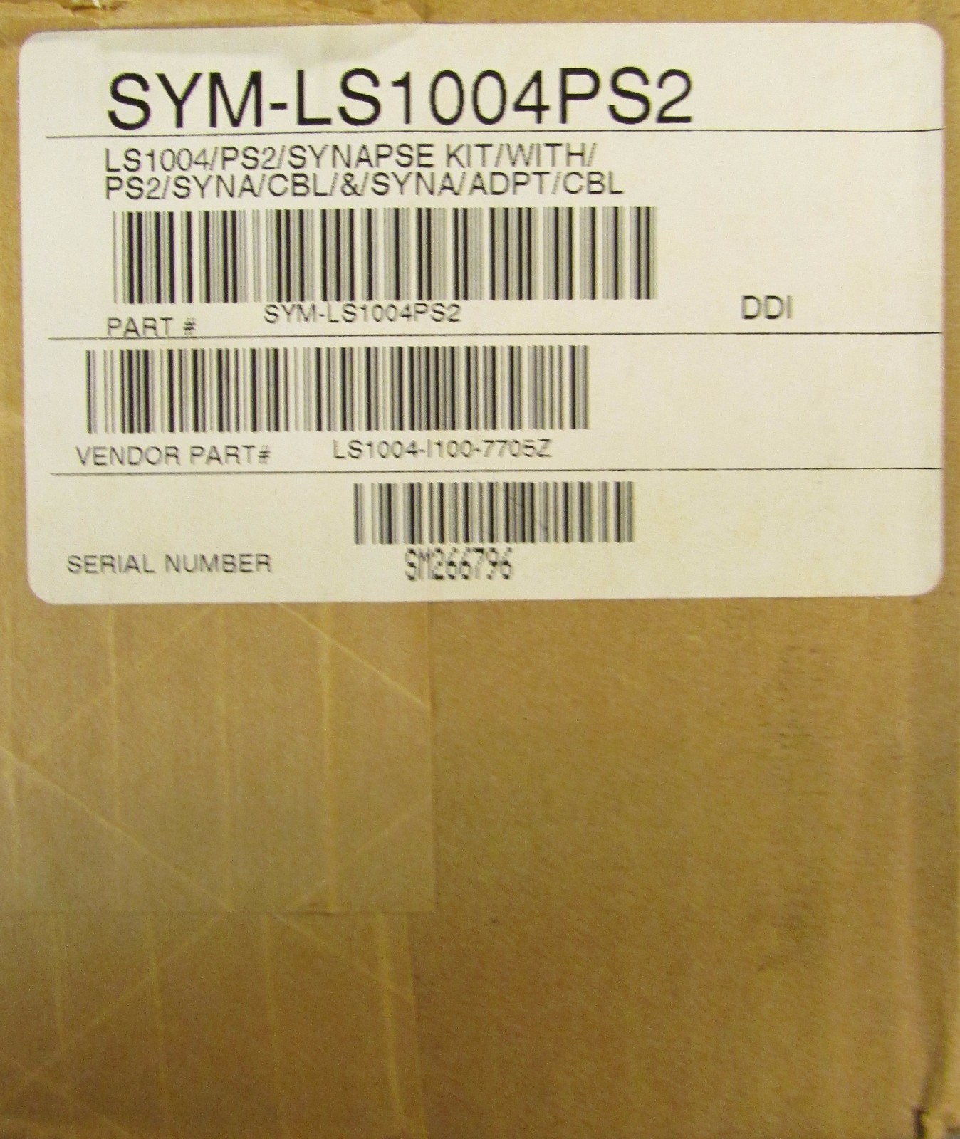 SYMBOL SPARK Bar Code Scanner SYM LS1004 PS2 | eBay