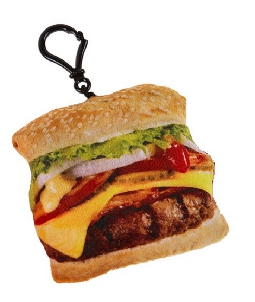 Burger & Fries Novelty Keyrings Plush Fast Food Keychain | eBay UK