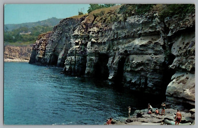 Vintage Postcard Seven Caves La Jolla Ocean Rocky Coast San Diego ...