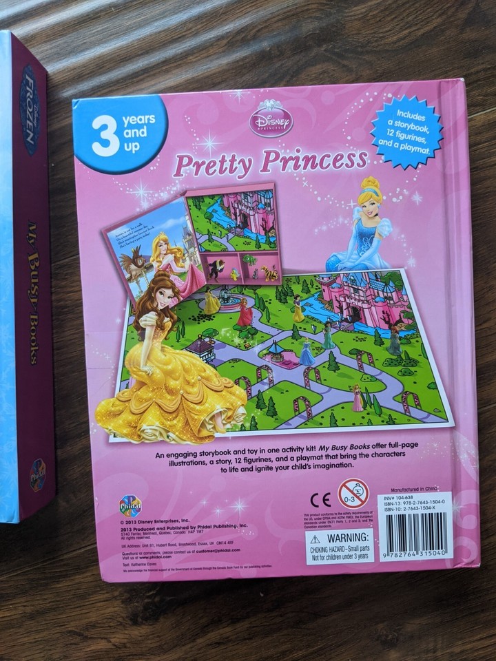 Lot of 3 My Busy Kids Books Pretty Princesses Inside Out Frozen ...