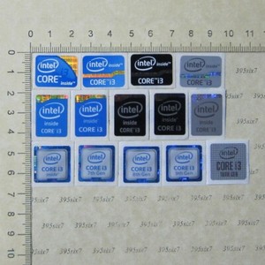 intel Core i3 Sticker (1st 3rd 4th 6th 7th 8th 9th 10th Gen) Sticker x ...