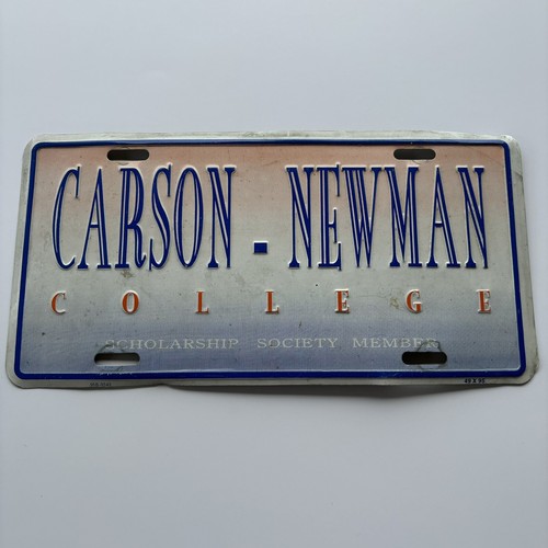Carson Newman College Booster License Plate Vintage Tennessee TN | eBay