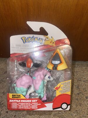 Pokemon Battle Pikipek, Galarian Ponyta and Snorunt Set Action Figure ...