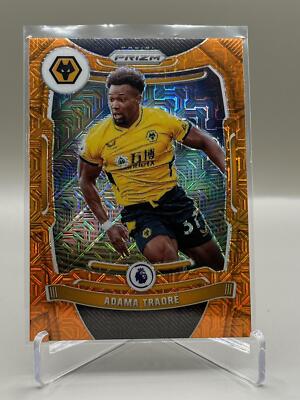 Adama Traore 2021-22 Panini Prizm Premier League #56 Prizms Orange Mojo ...
