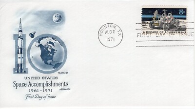 USPS ArtMaster First Day Cover U.S. #1435 8¢ Space Achievements ST3165 ...