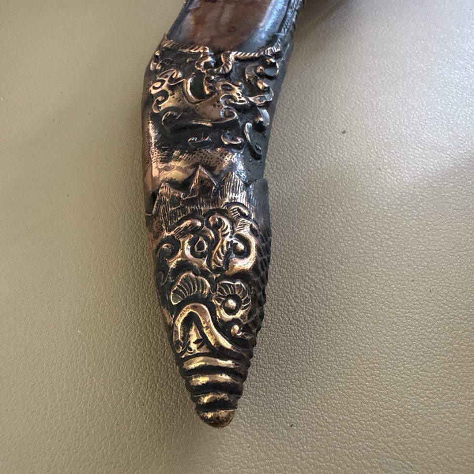 Vintage CHINESE TIBETAN OR MONGOLIAN SWORD DAGGER WITH SHEATH | eBay