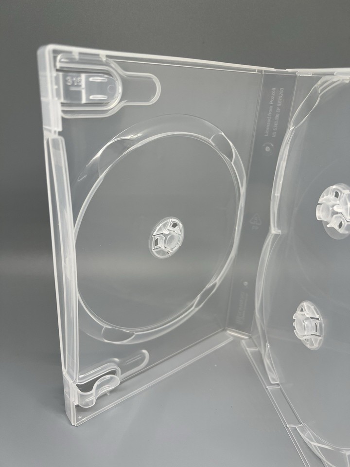 ONE Top Quality Original Scanavo 22mm Triple (3) DVD Case, Clear, DVD3 ...