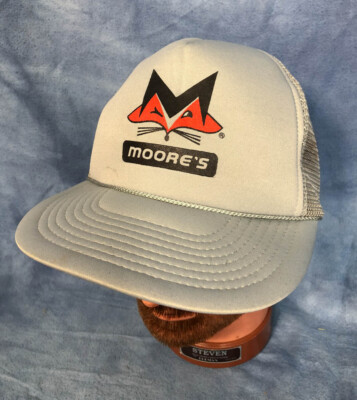 VTG Moore's Lumber Supplies Trucker Hat Fox Logo Baseball Cap Snapback ...