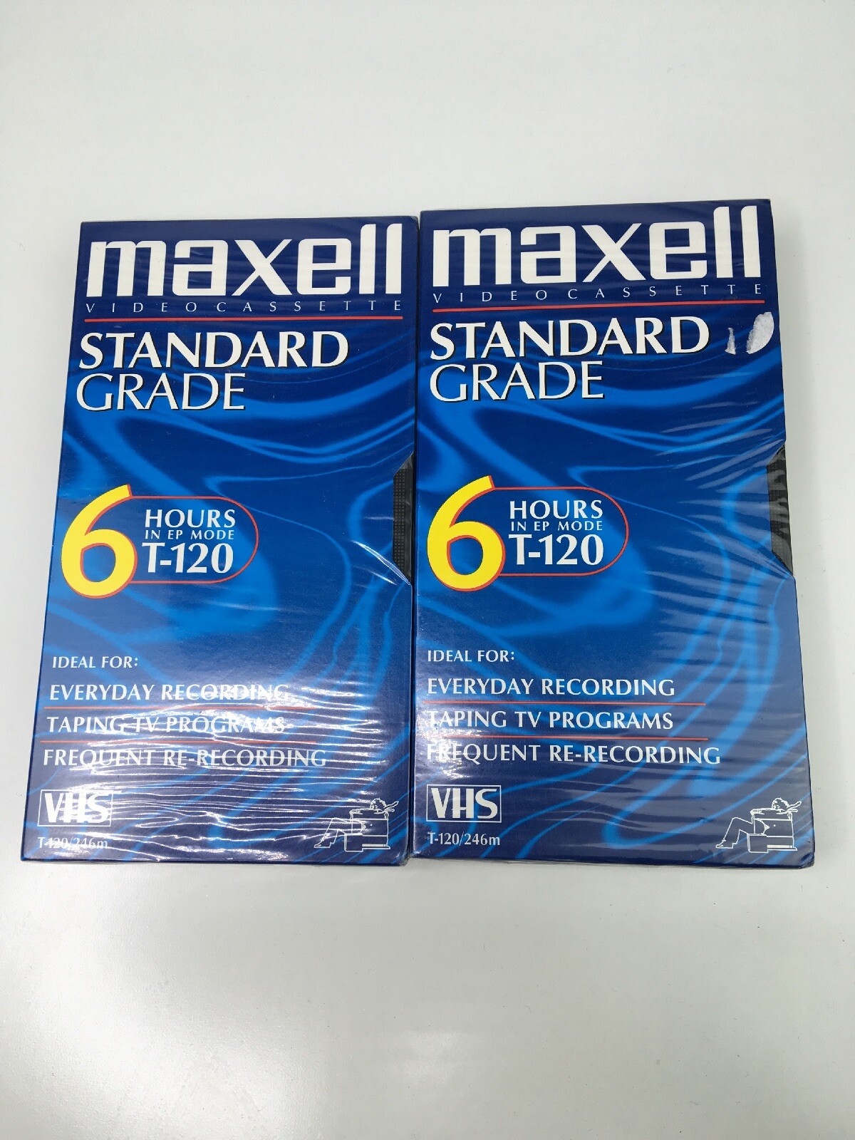 Maxell Video Cassette VHS Standard Grade New Sealed 6h Set Of 2 | eBay