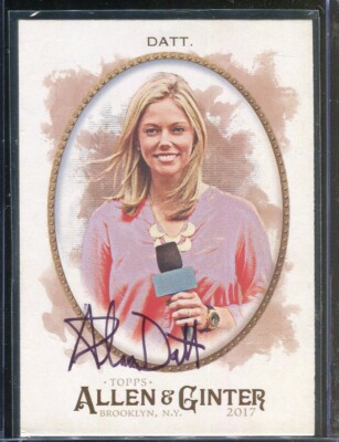 Alexa Datt Sports Reporter Topps Allen & Ginter Signed Card Authentic ...