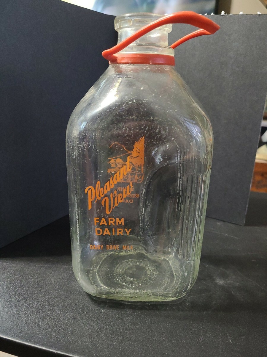 Vintage Pyro Rectangular Half Gallon Milk Bottle G T Diaries East
