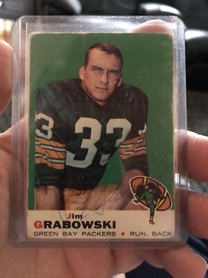 Jim Grabowski Autographed Auto Signed 1969 Topps Card #124 Green Bay ...