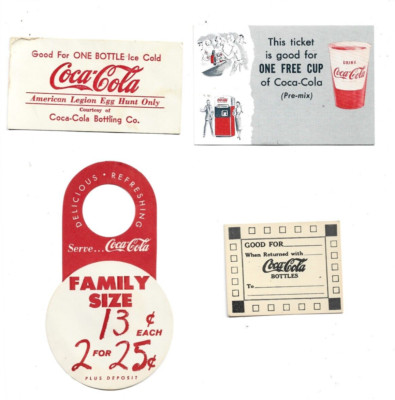 8 DIFFERENT COCA-COLA ADVERTISING PIECES ALL NOS MINT #3 LOOK AT SCANS ...