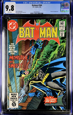 Batman #344 CGC 9.8 WHITE Pages! 1982 vs Poison Ivy! | eBay