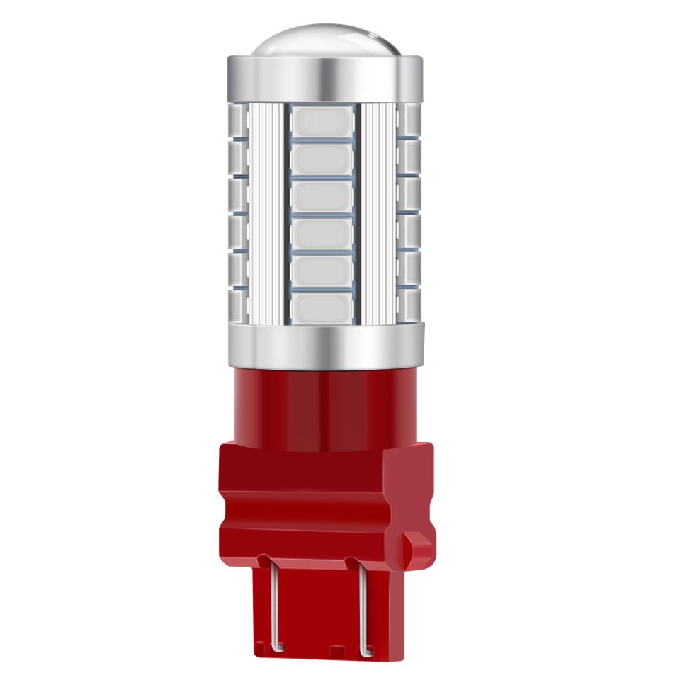 AUXBEAM 3157 4057 Red LED Rear Turn Signal Light Bulbs for Ford Escape ...