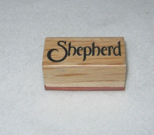 Rubber Stamp - Word - Shepherd - Medium Size | eBay