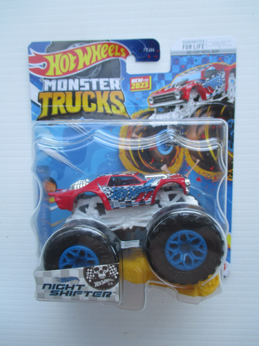 HOT WHEELS MONSTER TRUCKS - HWMT BACK TO BASICS *NIGHT SHIFTER* NEW ...